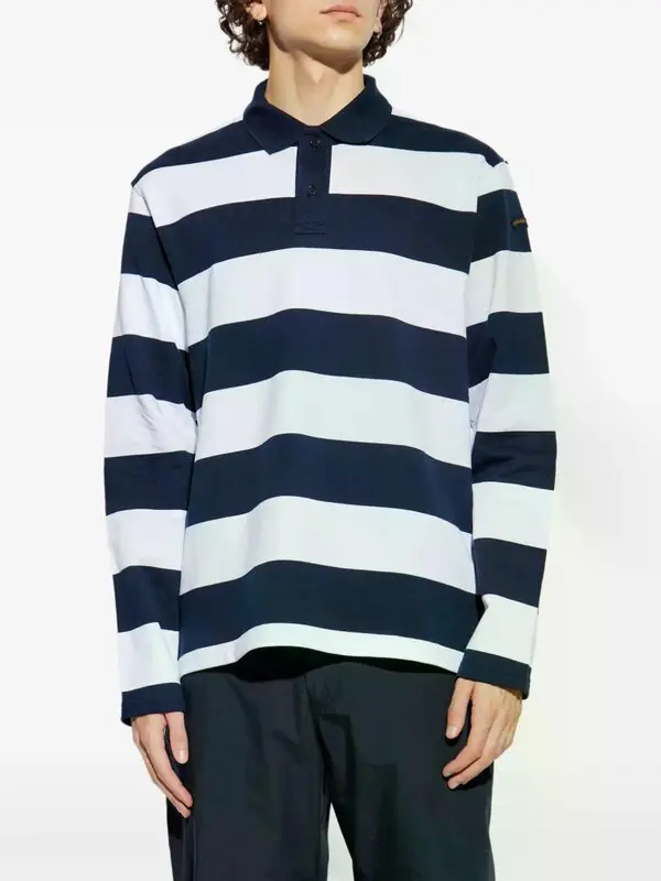 Paul & Shark Striped Long-sleeve Polo Shirt