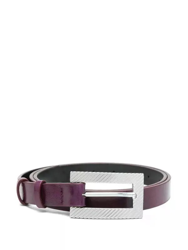 Attico Leather Belt - Purple