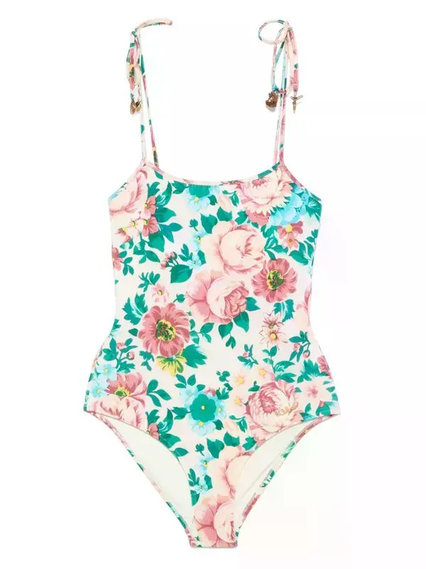 Chloé Knotted-strap Swimsuit - Neutrals
