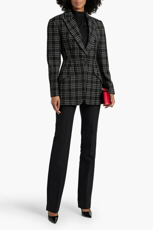 Alexander McQueen Checked Wool-twill Blazer