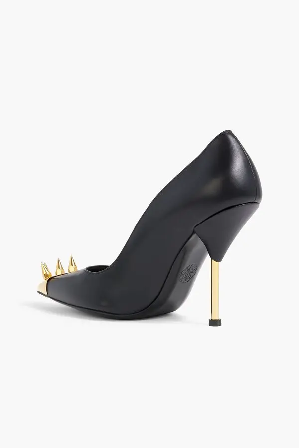 Alexander McQueen Punk Stud Leather Pumps