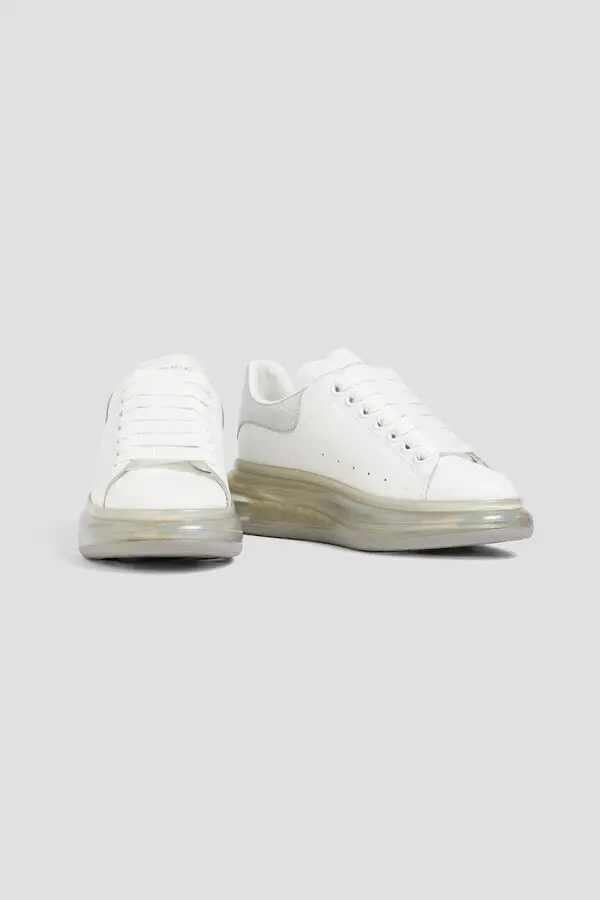 Alexander McQueen Iridescent Leather Exaggerated Sole Sneakers