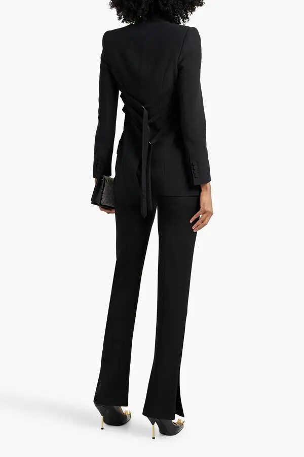 Alexander McQueen Layered Crepe Blazer