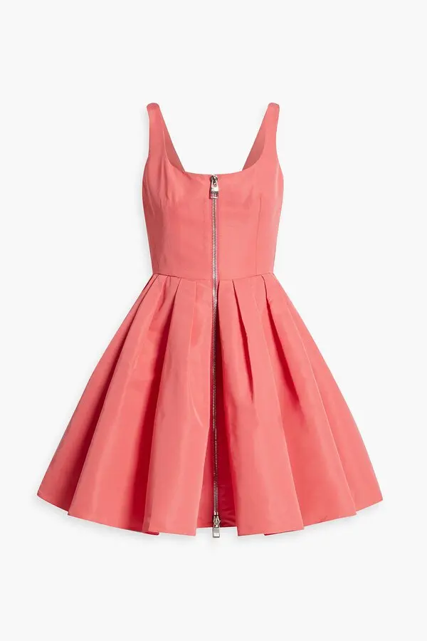Alexander McQueen Flared Faille Mini Dress