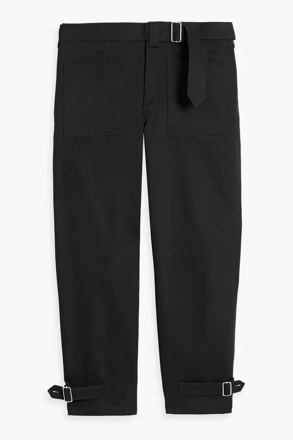 Alexander McQueen Belted Cotton-twill Pants