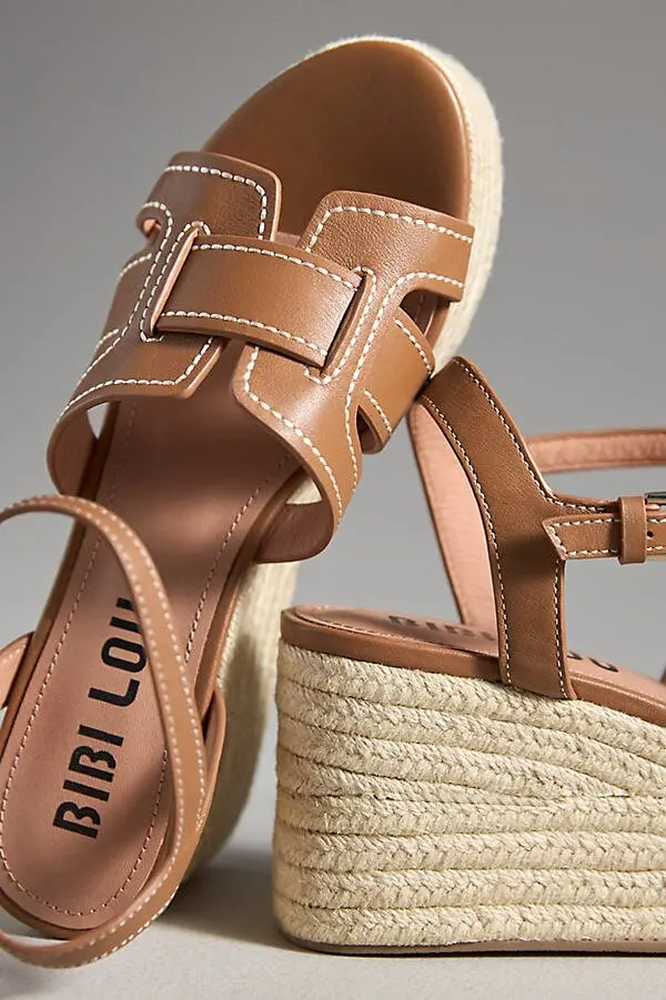 Bibi lou wedges anthropologie Bibi Lou Raffia Platform Heel Sandals | Anthropologie main image 2