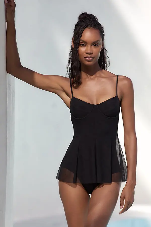 Norma Kamali Underwire One-piece Swim Dress - Black