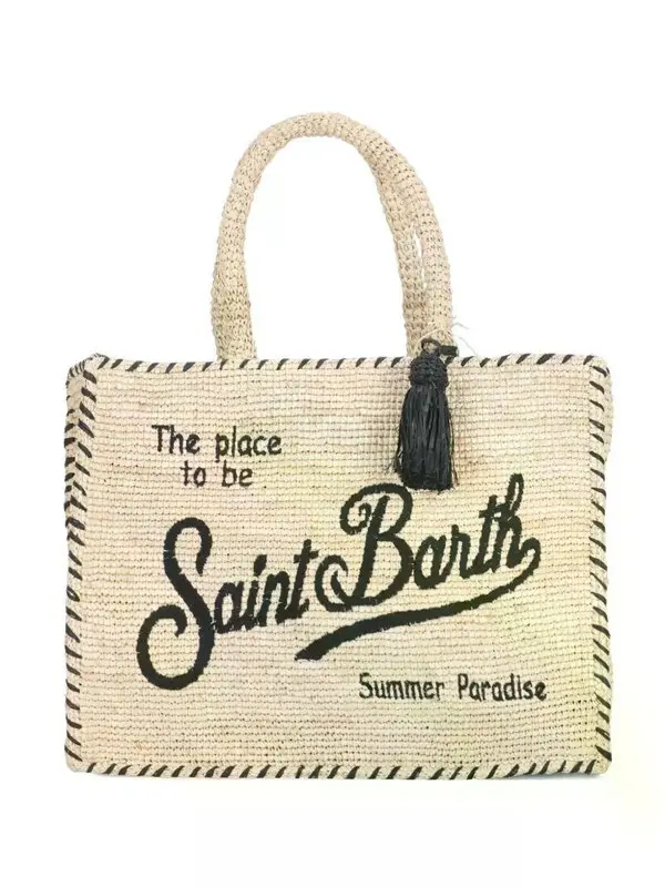 MC2 SAINT BARTH Raffia Tote Bag