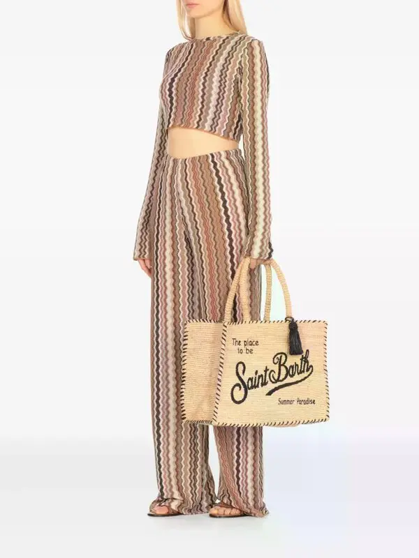 MC2 SAINT BARTH Raffia Tote Bag