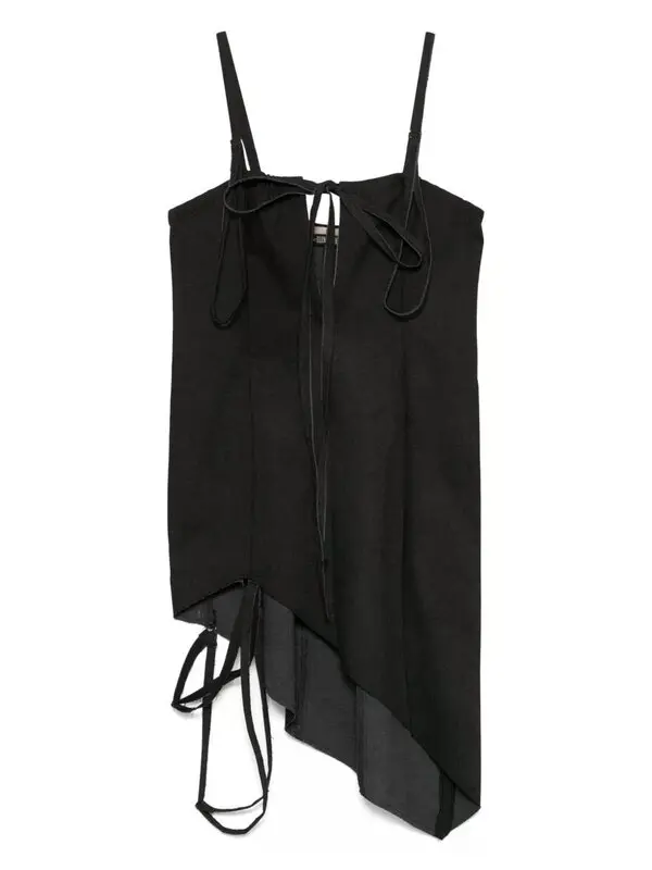 ELENA VELEZ Keyhole Corset Mini Dress - Grey