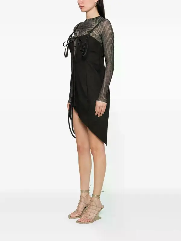 ELENA VELEZ Keyhole Corset Mini Dress