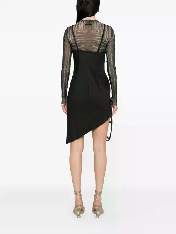 ELENA VELEZ Keyhole Corset Mini Dress