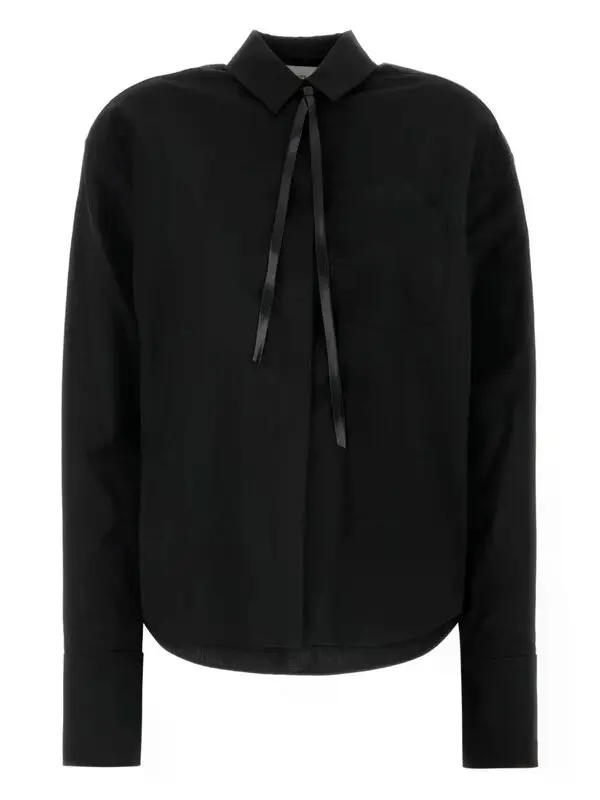 Sportmax Mappa Tie-detailed Shirt - Black