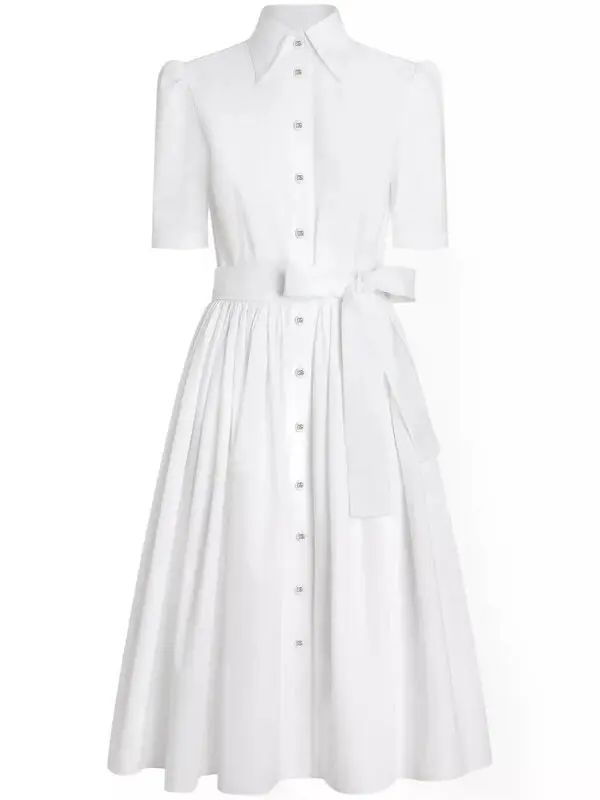 Dolce & Gabbana Poplin Shirt Dress - White