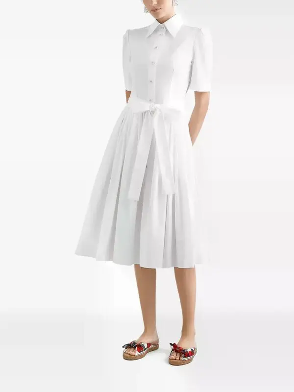 Dolce & Gabbana Poplin Shirt Dress - White