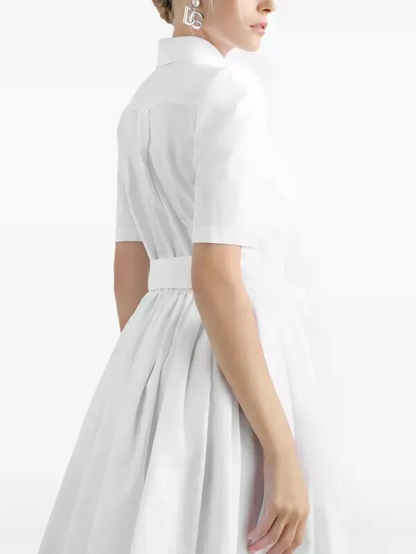 Dolce & Gabbana Poplin Shirt Dress - White