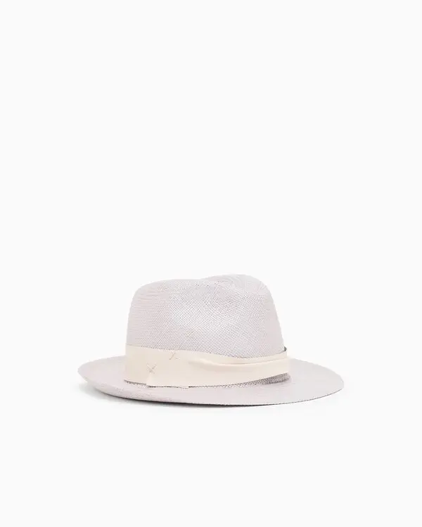 Giorgio Armani Straw Hat - Grey