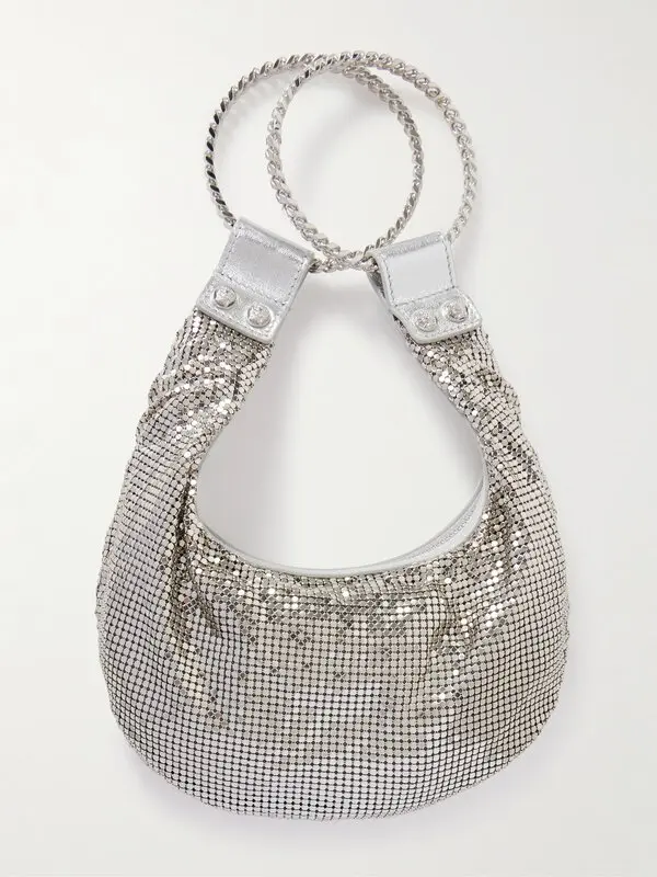 Versace Metallic Chainmail Shoulder Bag
