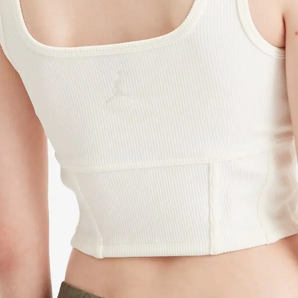 JORDAN Ribbed Cropped Tank Top