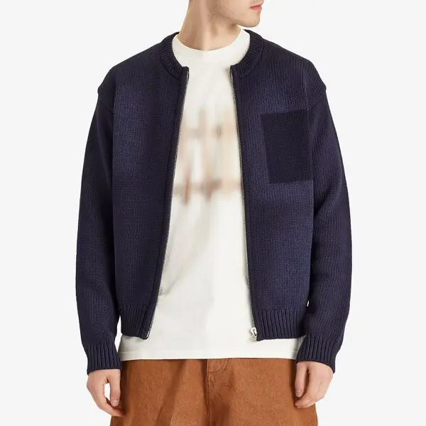 JW Anderson Washed Zip Front Cardigan