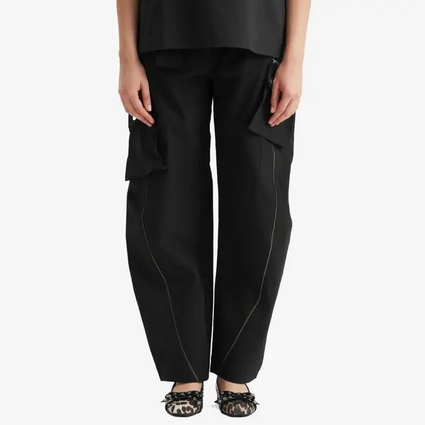 GANNI Stretch Shell Elasticated Cargo Pants