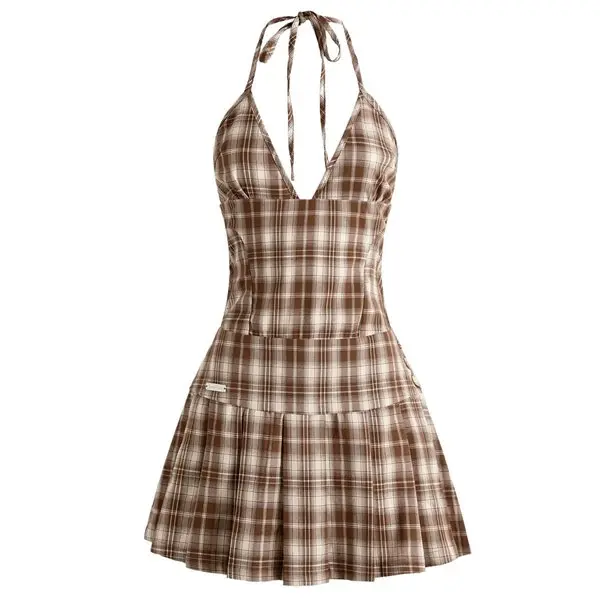 HOUSE OF SUNNY Hoxton Check Mini Dress