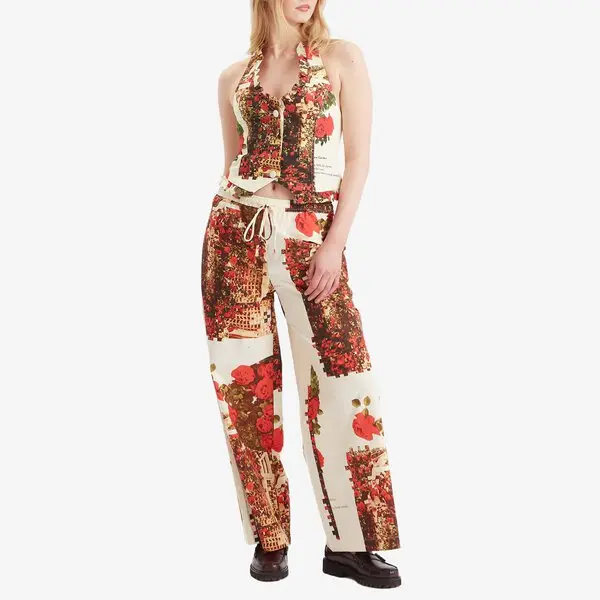 HOUSE OF SUNNY Rose Garden Printed Pants