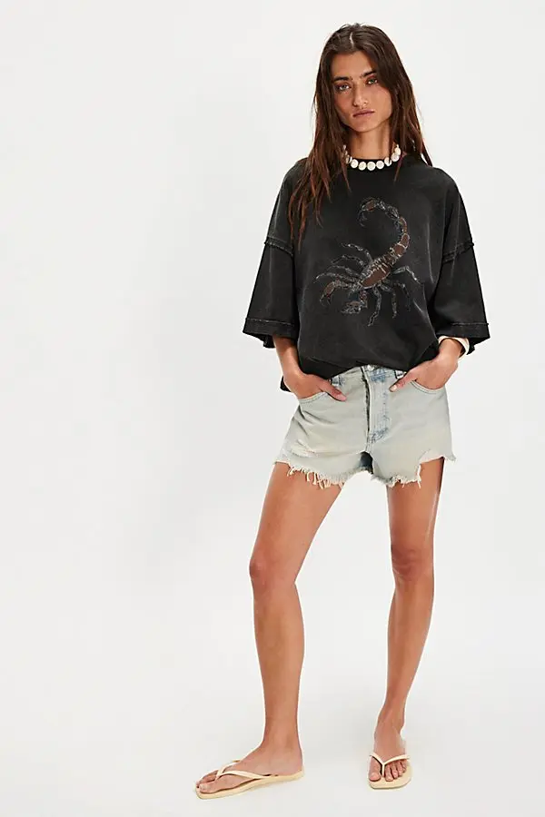 Free People We The Free Graphic Oversized Cotton T-shirt