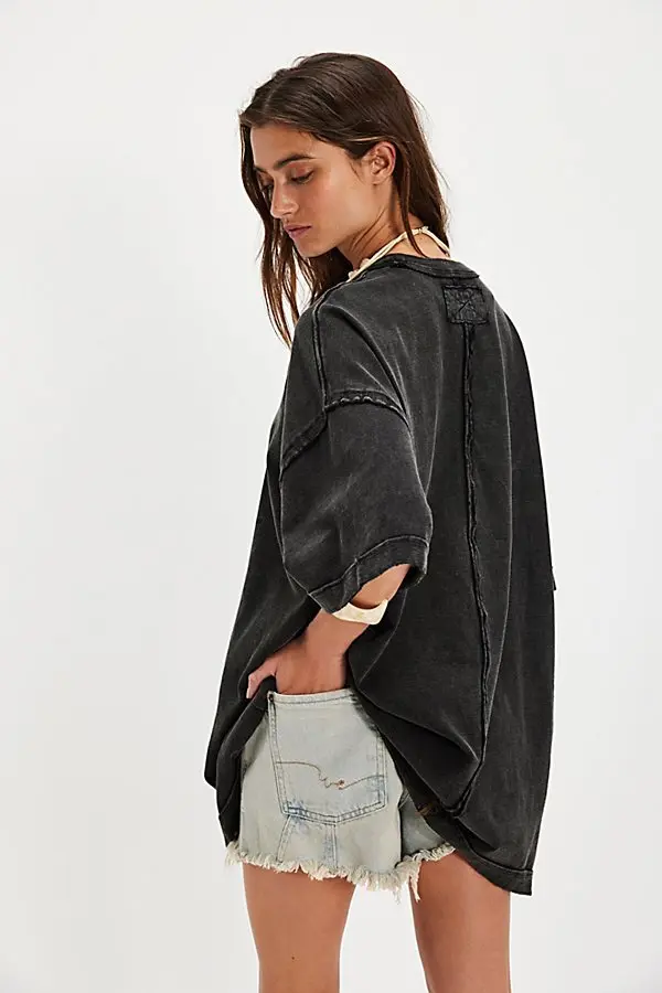 Free People We The Free Graphic Oversized Cotton T-shirt