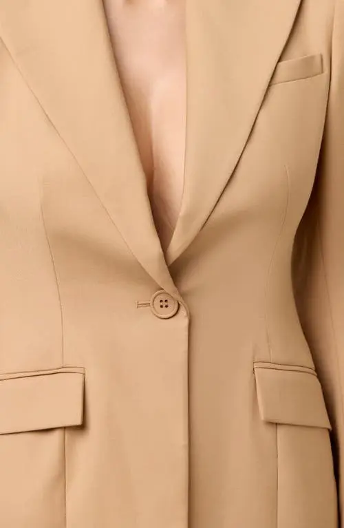 Naked Wardrobe One-button Blazer - Camel