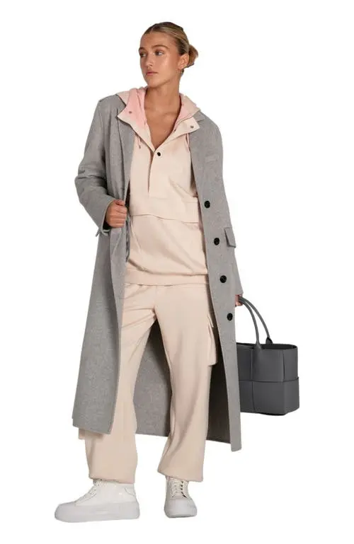 BELLE & BLOOM Panelled Hoodie - Blush