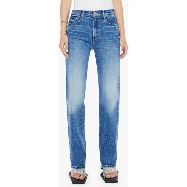 MOTHER Lil' High-waist Straight-leg Jeans - Bitchn