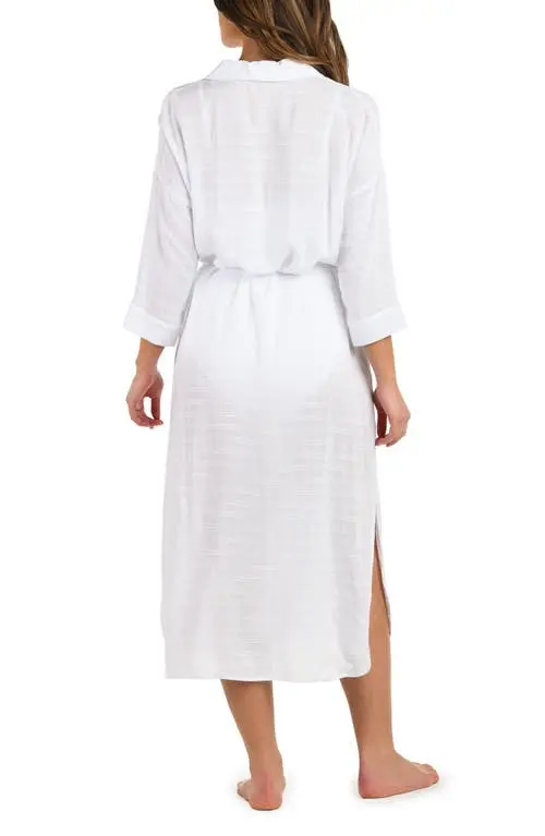 La Blanca Sea Cover Button-up Cover-up Dress