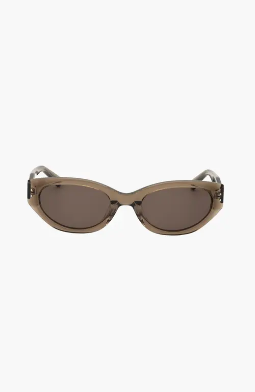 ITALIC Michele Cat-eye Italian Acetate Sunglasses - Translucent Vetiver
