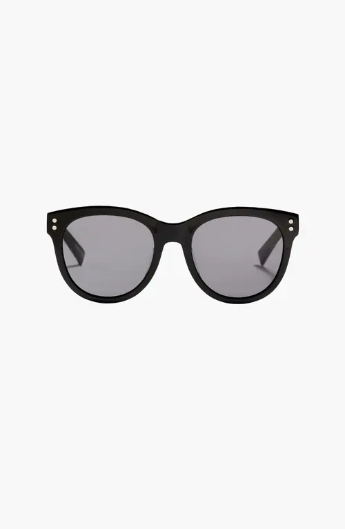 ITALIC Sasha Round Frame Sunglasses - Black