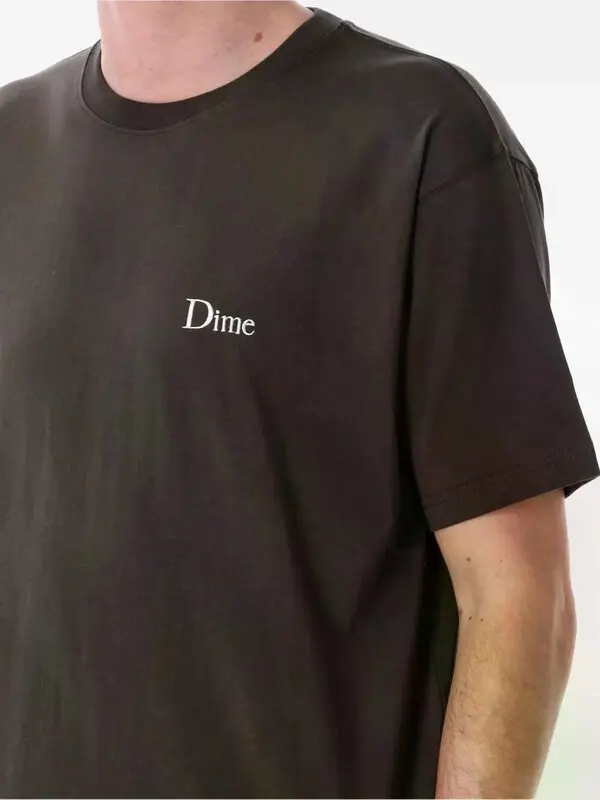 DIME Logo-embroidered T-shirt