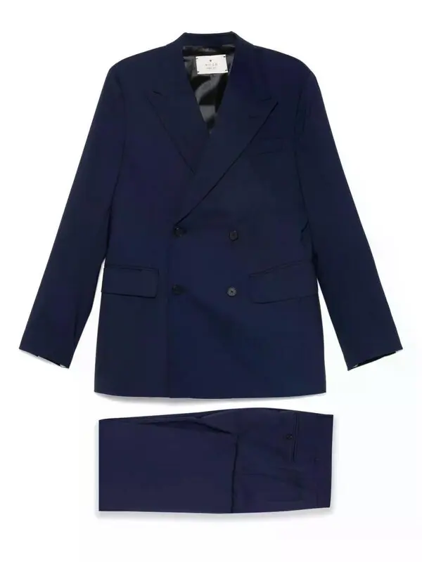 MANUEL RITZ Double-breasted Suit - Blue