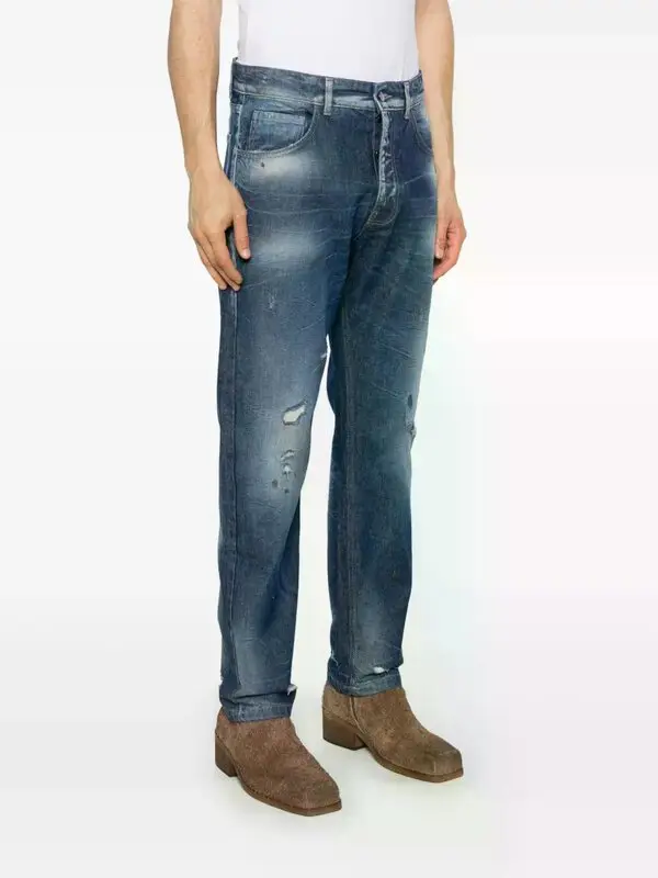 BROKEN LAUNDRY Distressed-finish Jeans