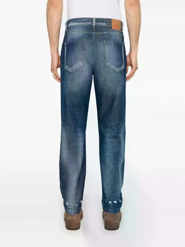 BROKEN LAUNDRY Distressed-finish Jeans