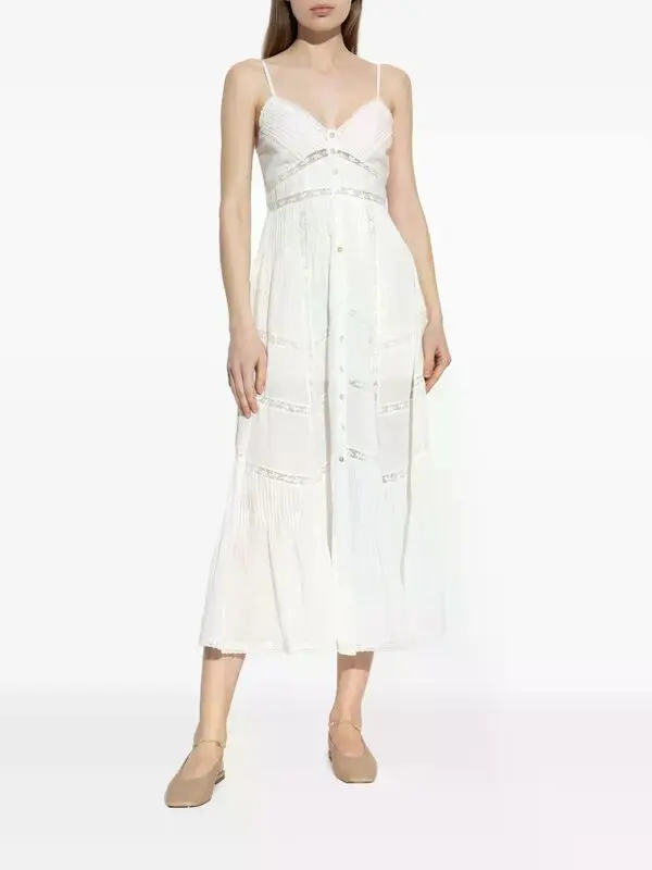LoveShackFancy Cotton Midi Dress - White