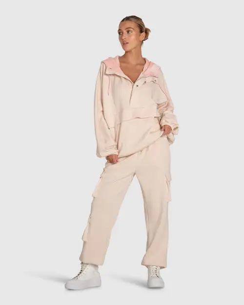 BELLE & BLOOM Cargo Track Pants - Blush
