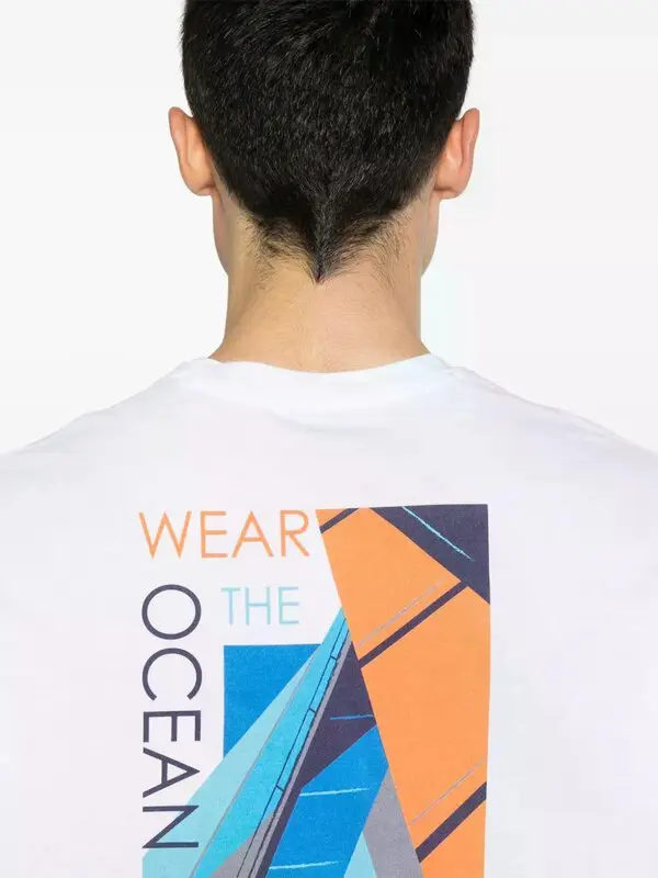Paul & Shark Logo-rubberised T-shirt