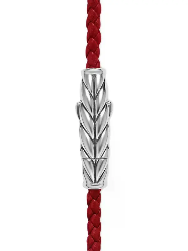 David Yurman Sterling Chevron Triple Wrap Bracelet - Silver