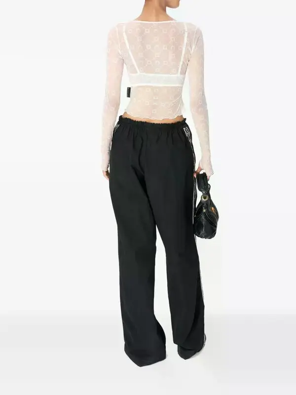MARINE SERRE Mesh Cropped Top