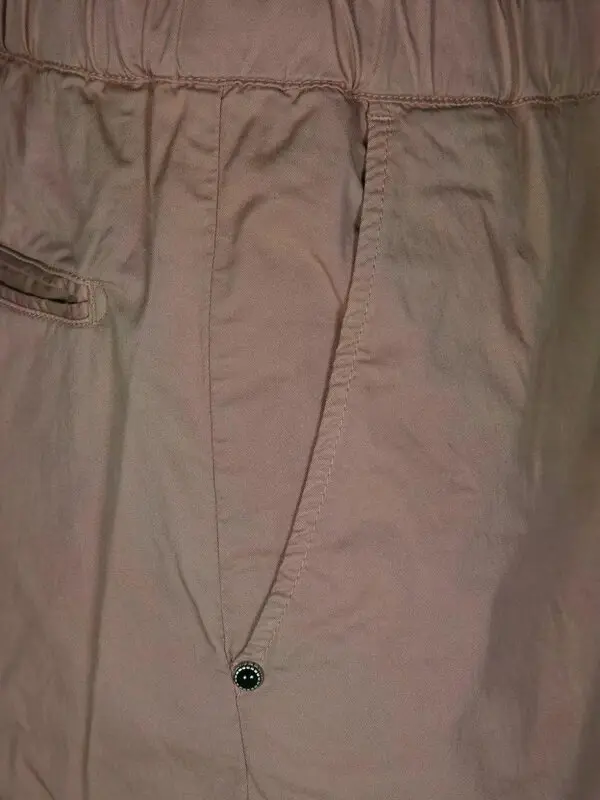 WHITE SAND Belted Bermuda Shorts