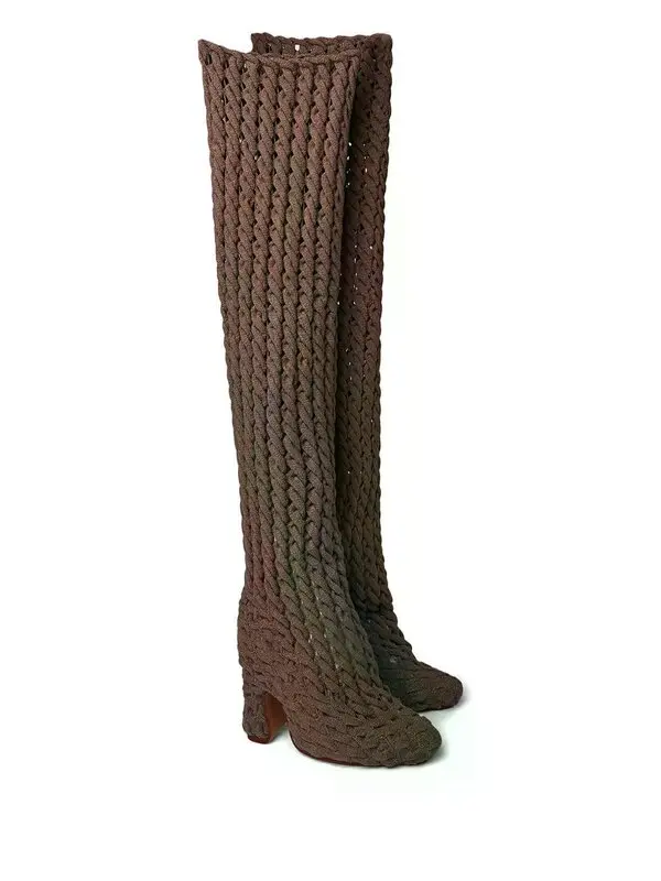 ISA BOULDER Knitted Over-the-knee Boots