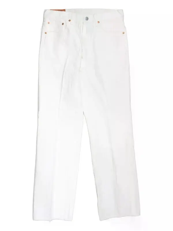 KAPTAIN SUNSHINE Skate Shoecut Jeans - White