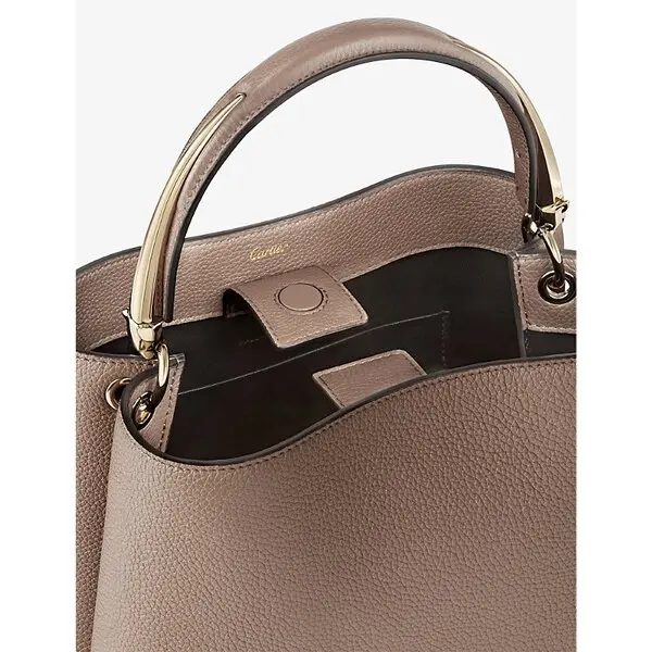 Cartier Panthère De Top-handle Bag - Beige