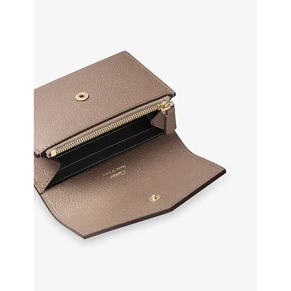 Cartier Panthère Graphique De Mini Leather Wallet - Beige