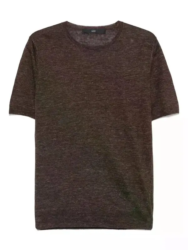 SAPIO Linen Top - Brown